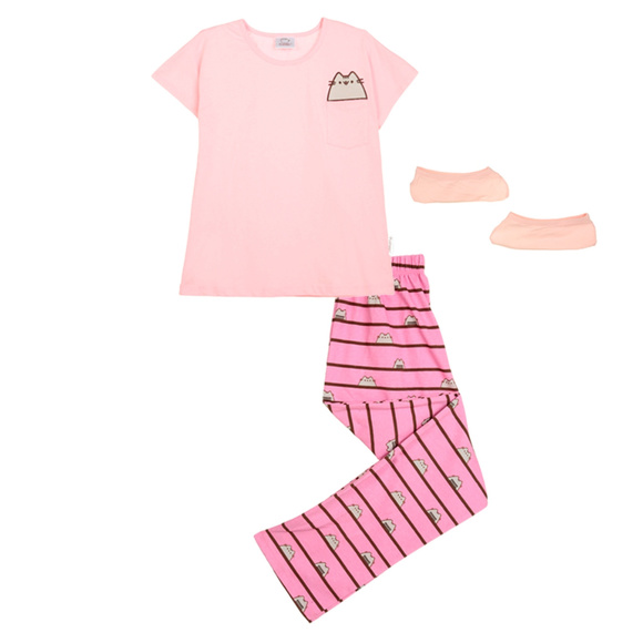 Pusheen | Pajamas | Pusheen Girls Kids Pink Pajamas Set Sleepwear ...